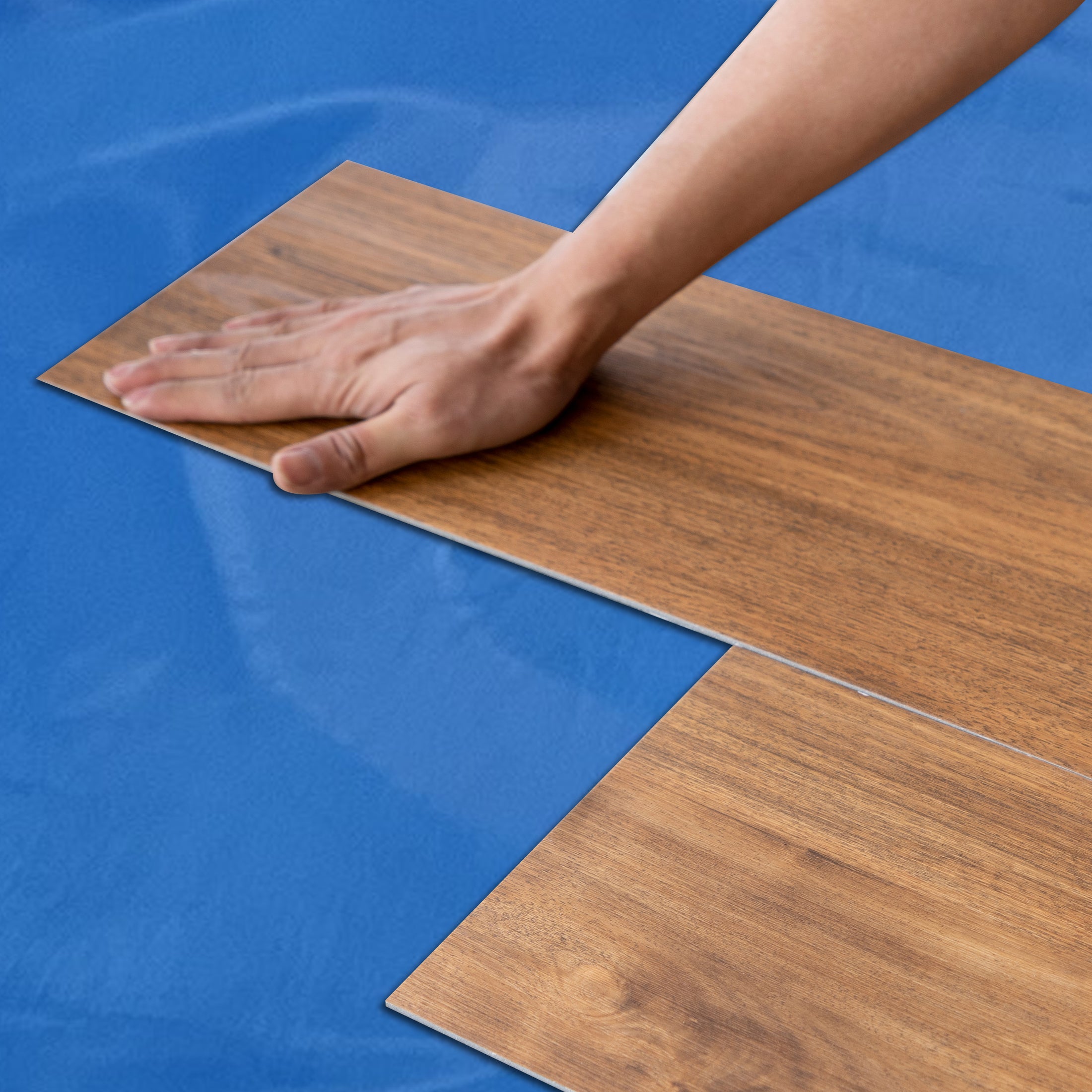 Blue Polyethylene Moisture Barrier and Vapor Barrier Underlayment 6mil ...