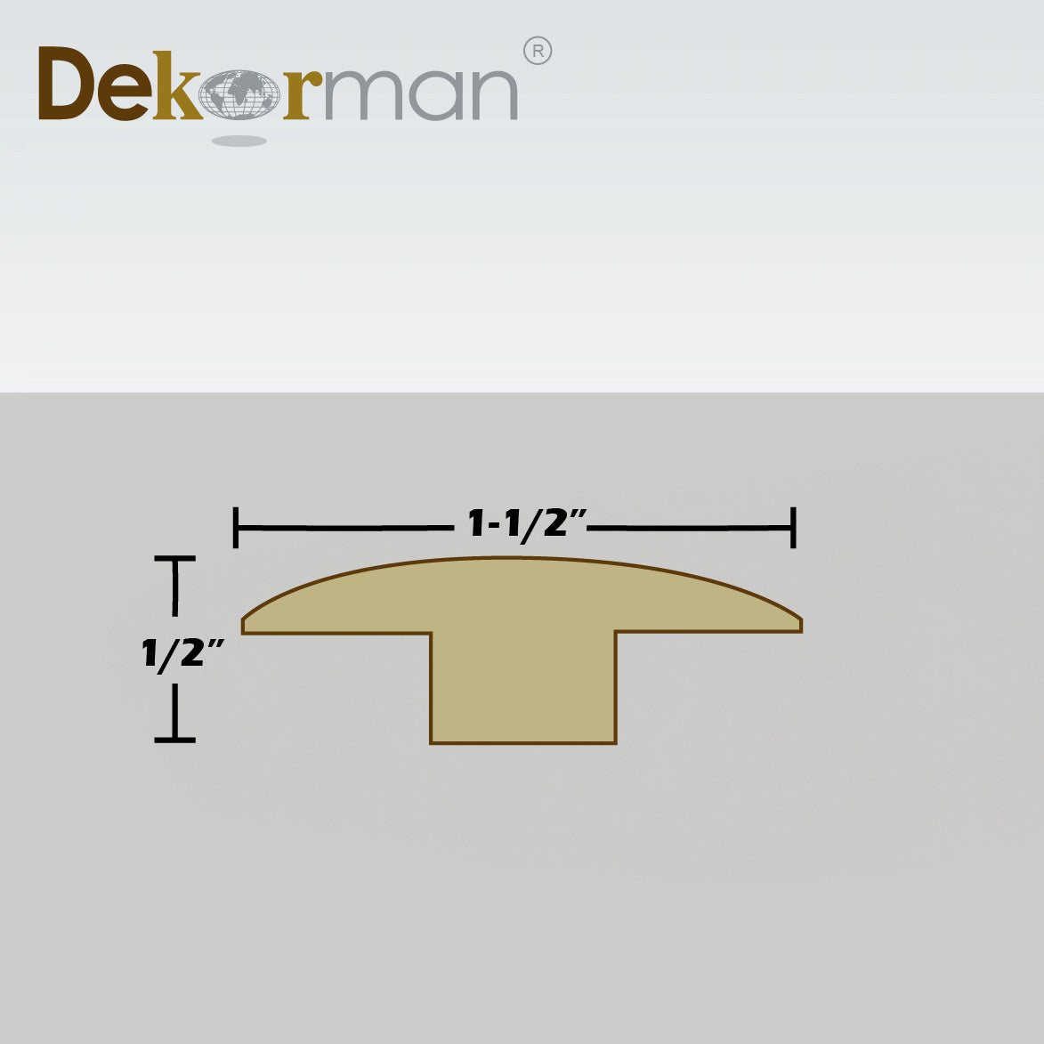 T-molding Solid Wood 95"L - Customized – Dekorman