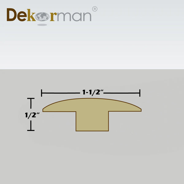T-molding Solid Wood 95"L - Customized – Dekorman