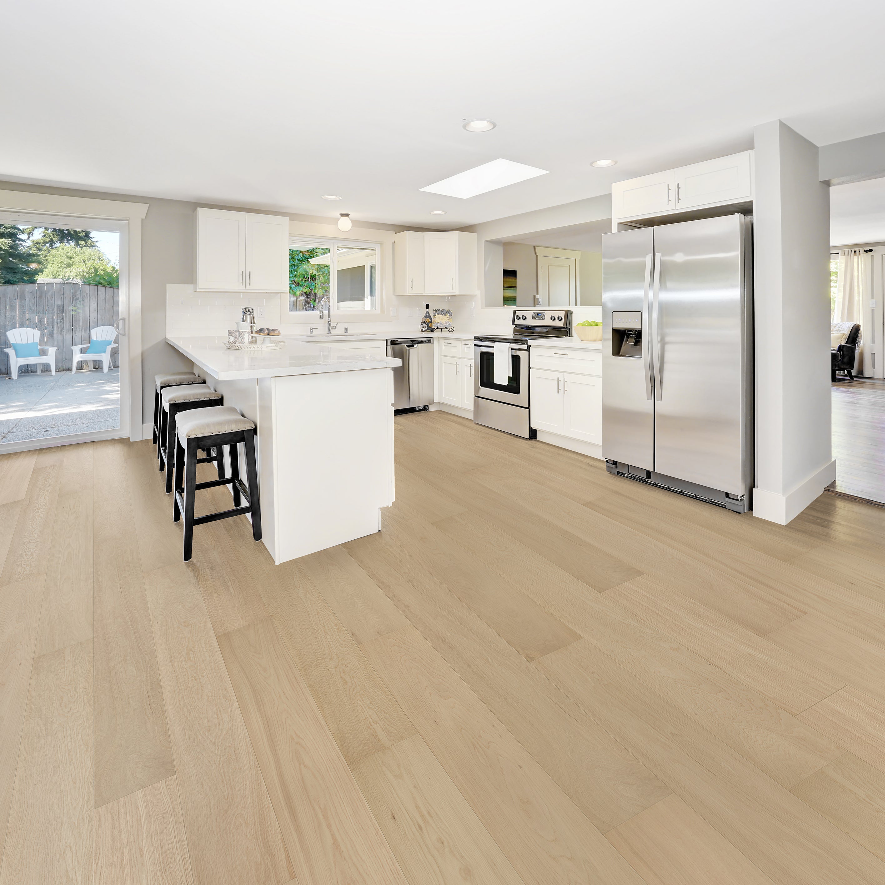 Eternity White Oak 4mm Veneer 5/8" T x 7.5" W Engineered Hardwood Floo ...
