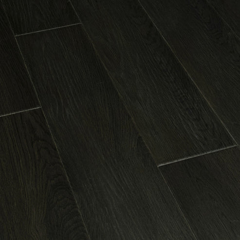 Perfection Charcoal Oak 20 MIL x 7.13 in. W x 49 in. L Click Lock Wate ...