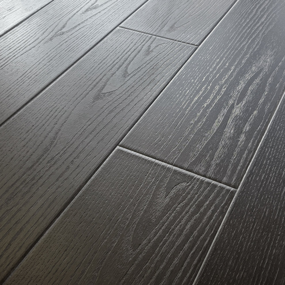 Perfection Charcoal Oak 6mm/20 MIL x 7.13 in. W x 49 in. L Click Lock ...