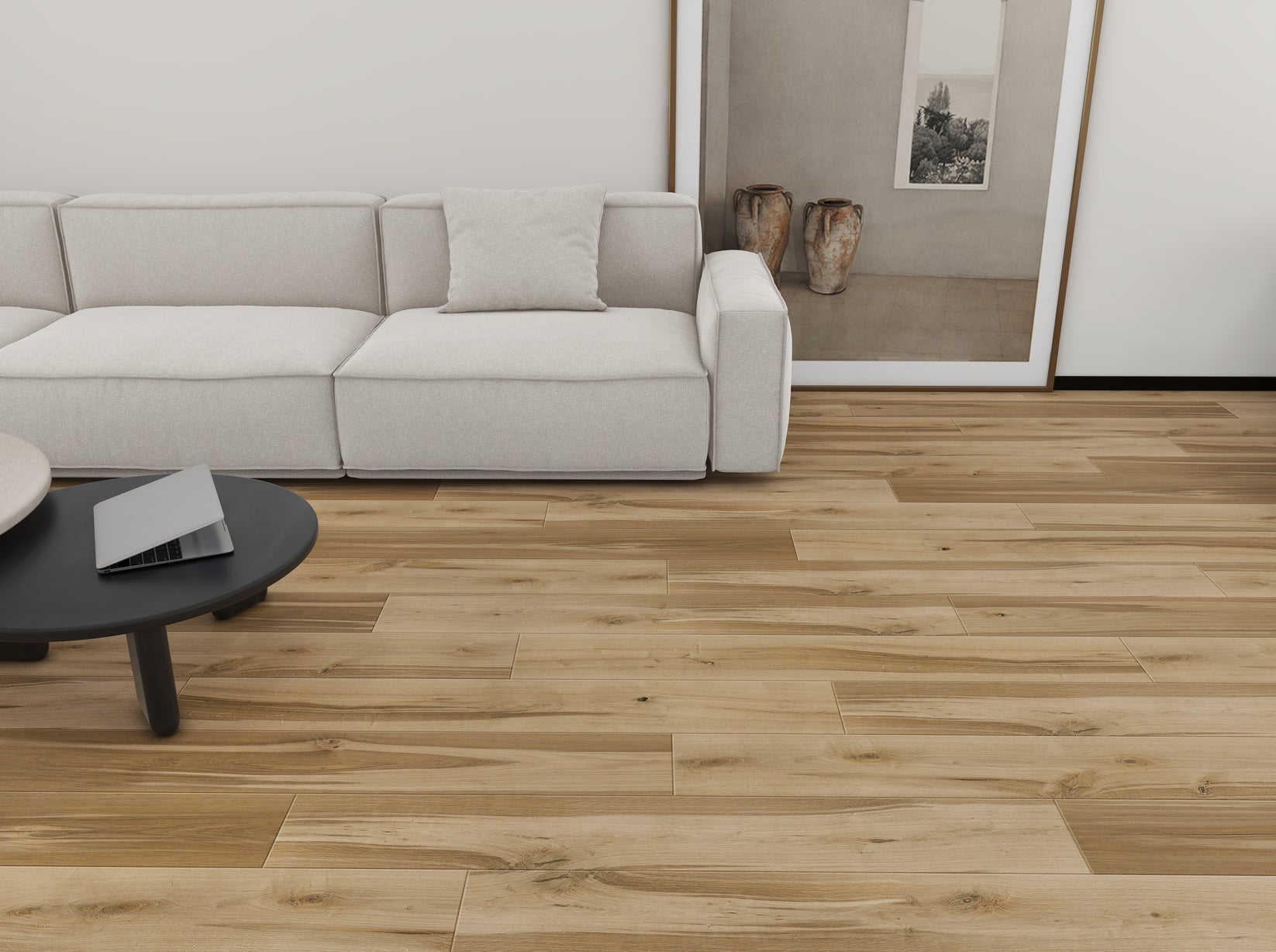 Perfection Valley Oak 20 MIL x 7.13 in. W x 49 in. L Click Lock Waterp ...