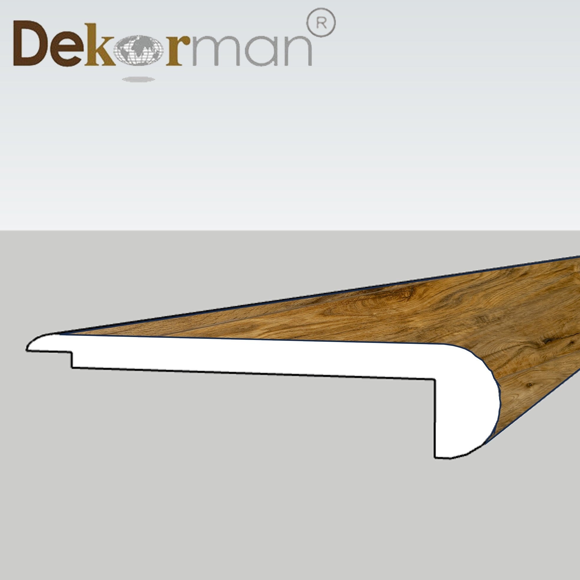 Flush Stair Nose 95" Rocky Mountain Oak – Dekorman