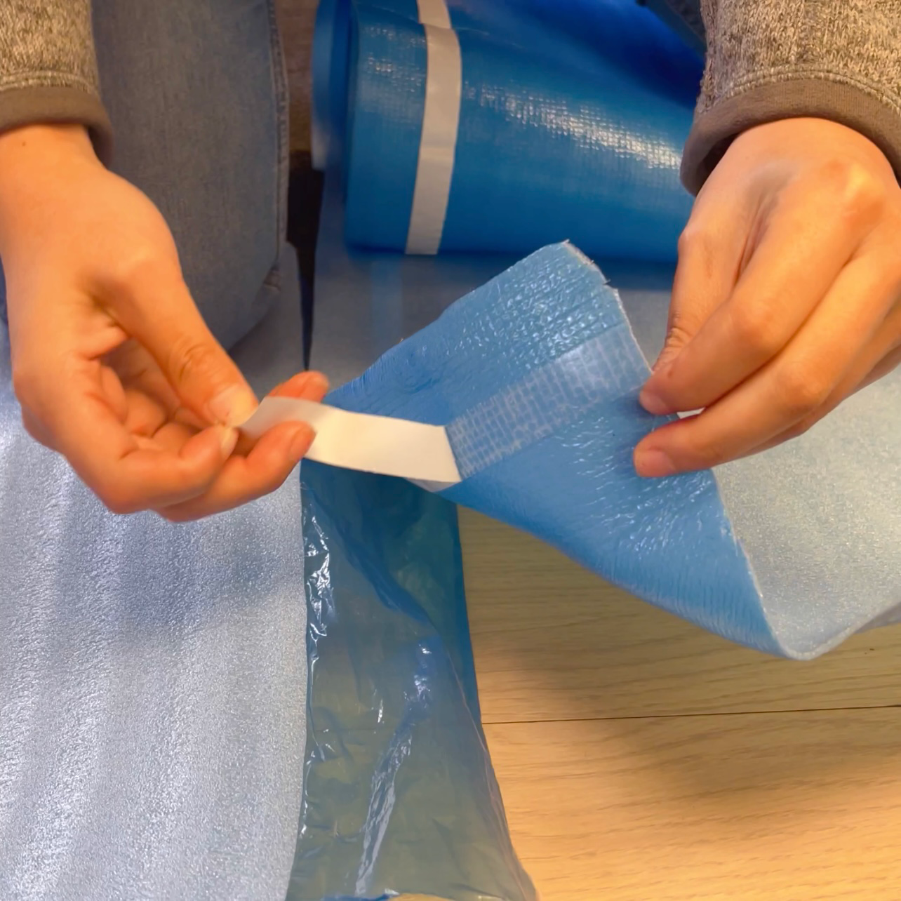 Laminate Engineered Flooring Blue Foam Underlayment 3 mm Thickness ...